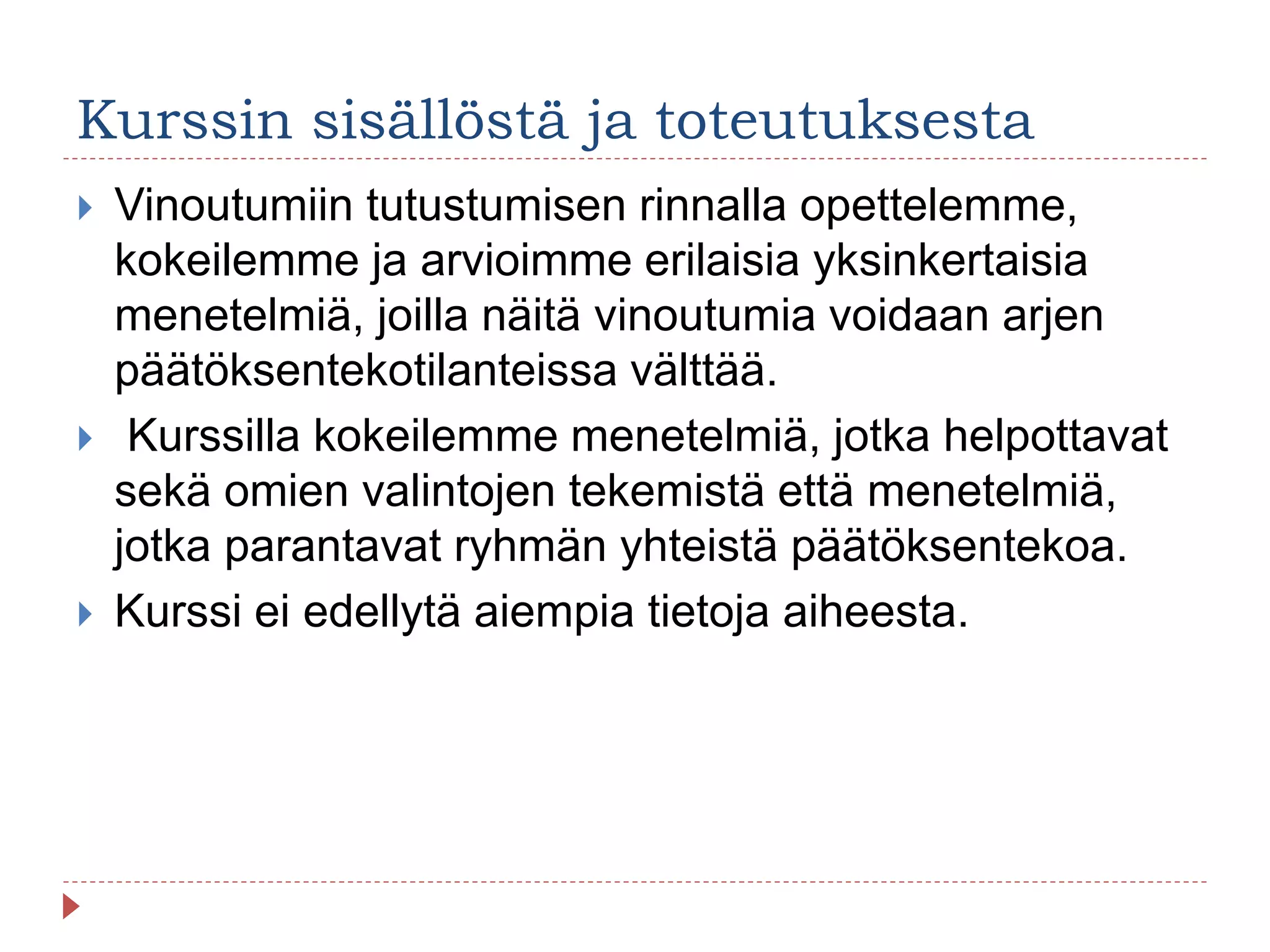 Selkeän ajattelun välineet | PPTX