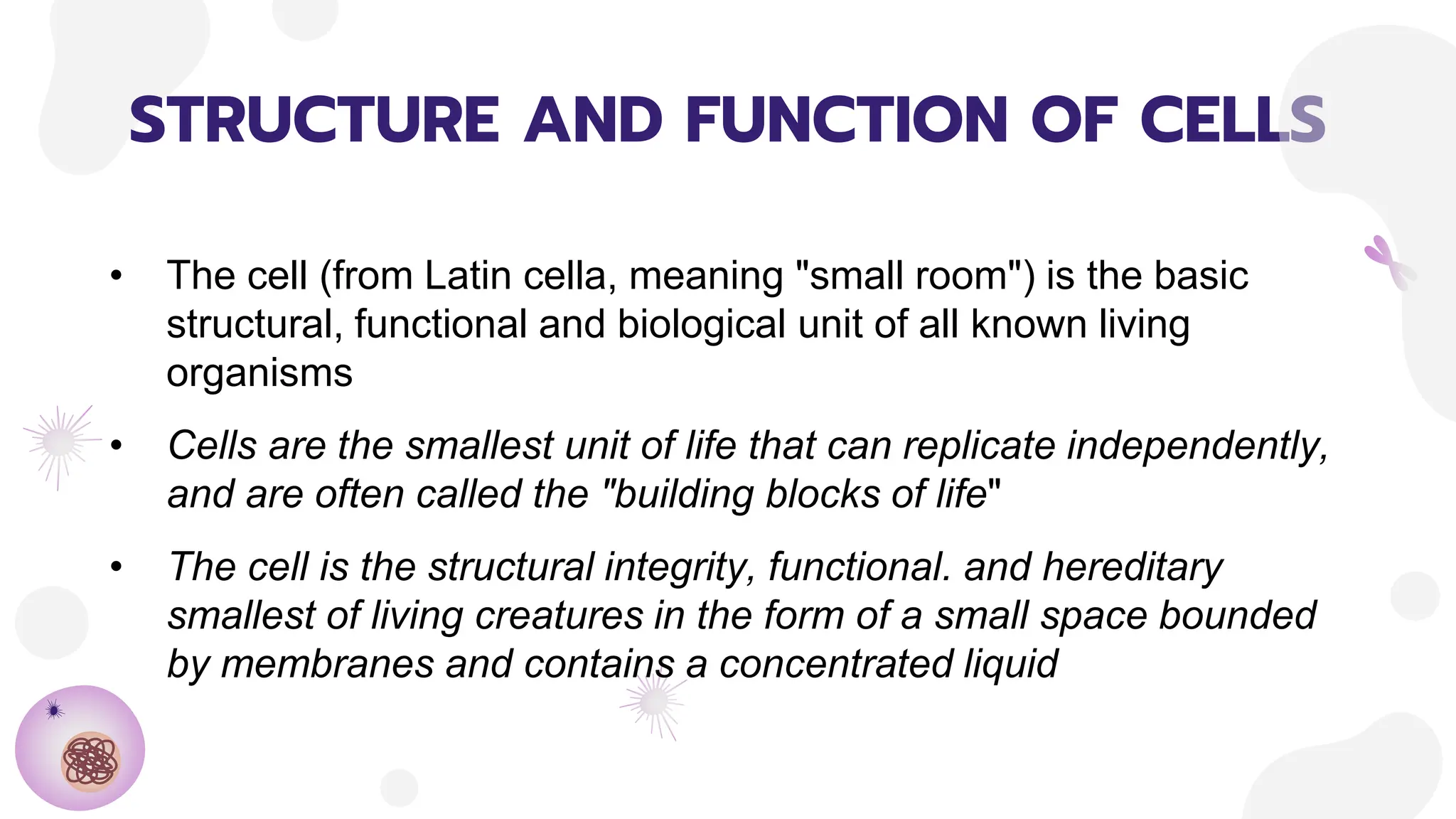 Cell, chromosome "building blocks of life" | PPTX