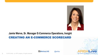 Creating an E-Commerce Scorecard | PPT