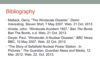 Windscale Disaster | PPTX