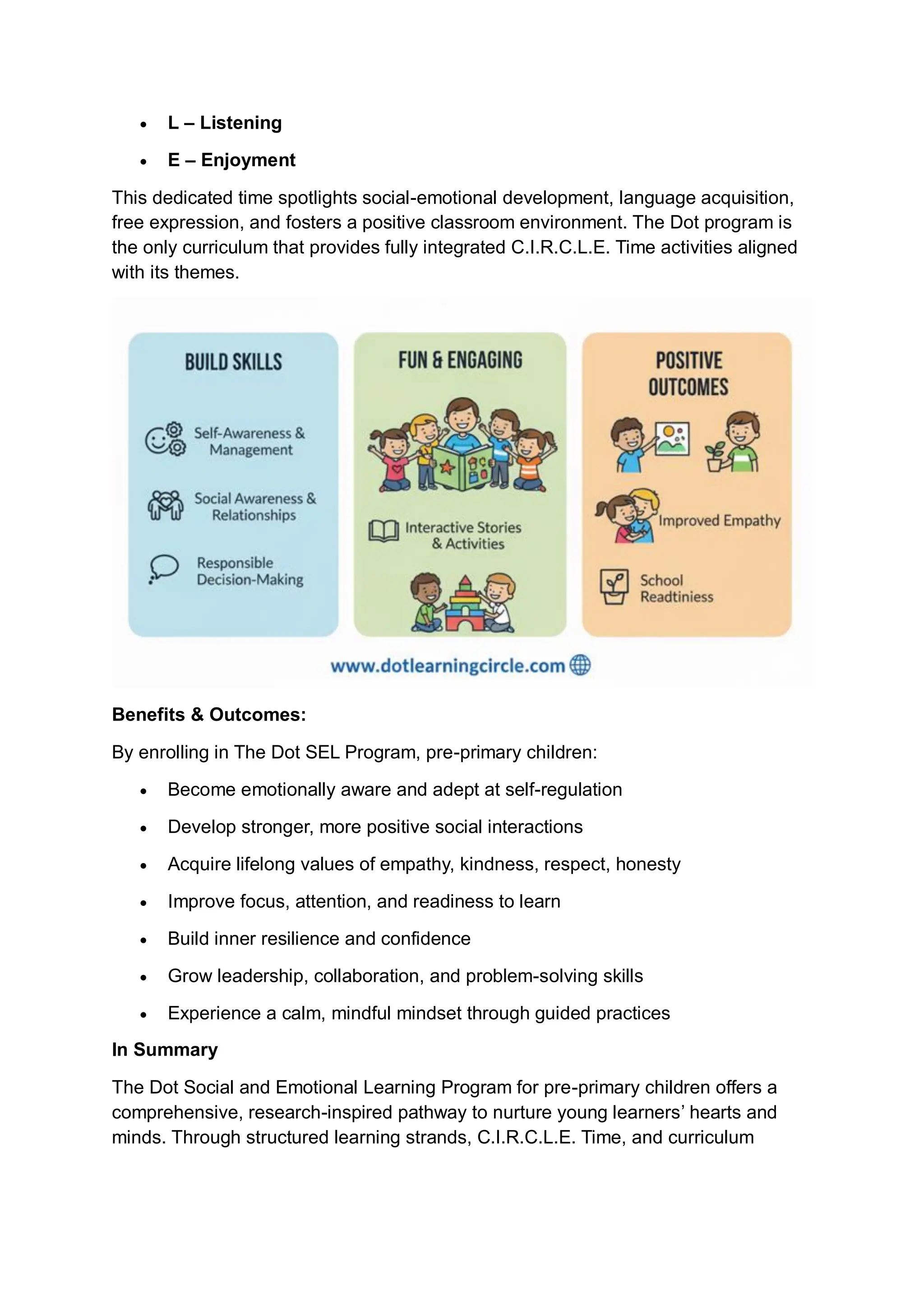 SEL Education for Pre primary Children and Kindergarten | PDF