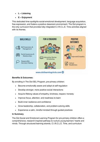 SEL Education for Pre primary Children and Kindergarten | PDF