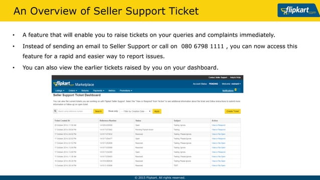An introduction to Seller Support Ticket Dashboard | PDF