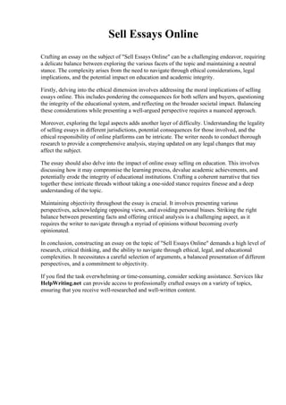 Sell Essays Online.pdf