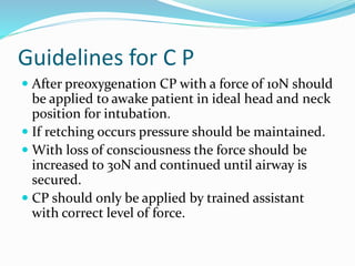 sellick maneuver, BURP , OELM | PPTX