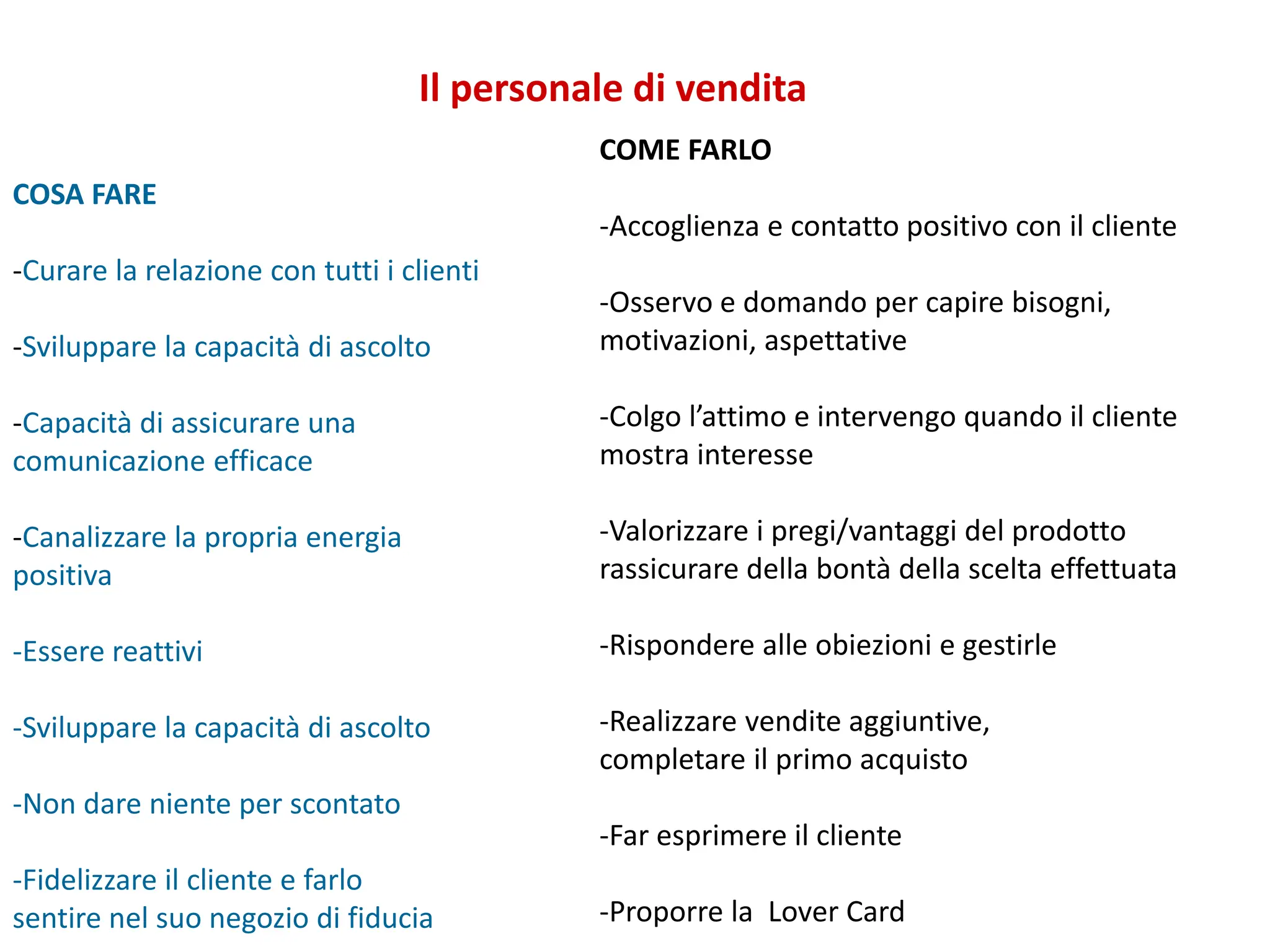 Tecniche di vendita efficace: esempi role play | PPT
