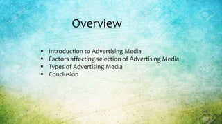 Advertising Media | PPT