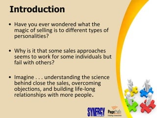 Selling Based on Personalities | PPTX