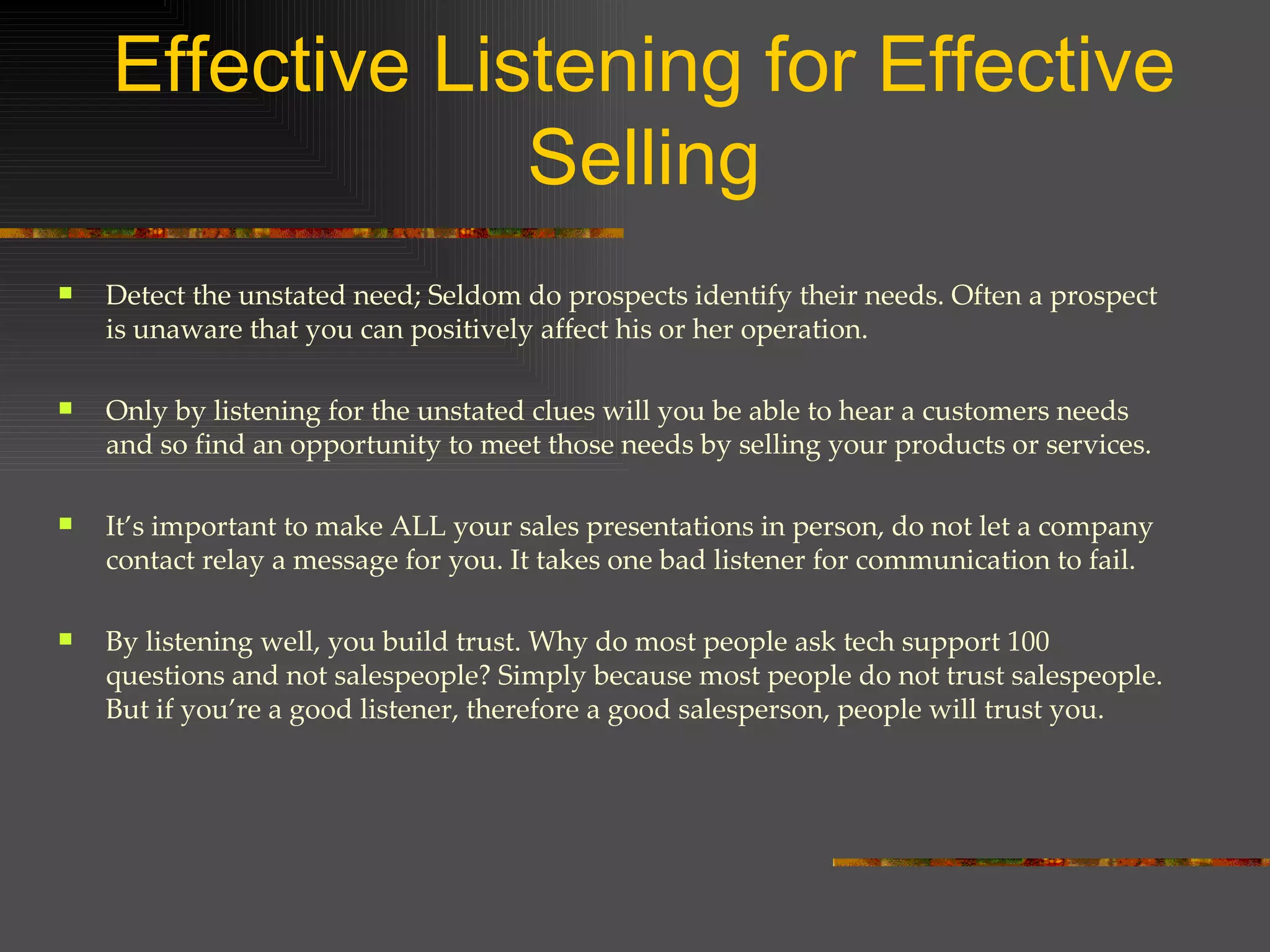 Selling Is An Art Form | PPT