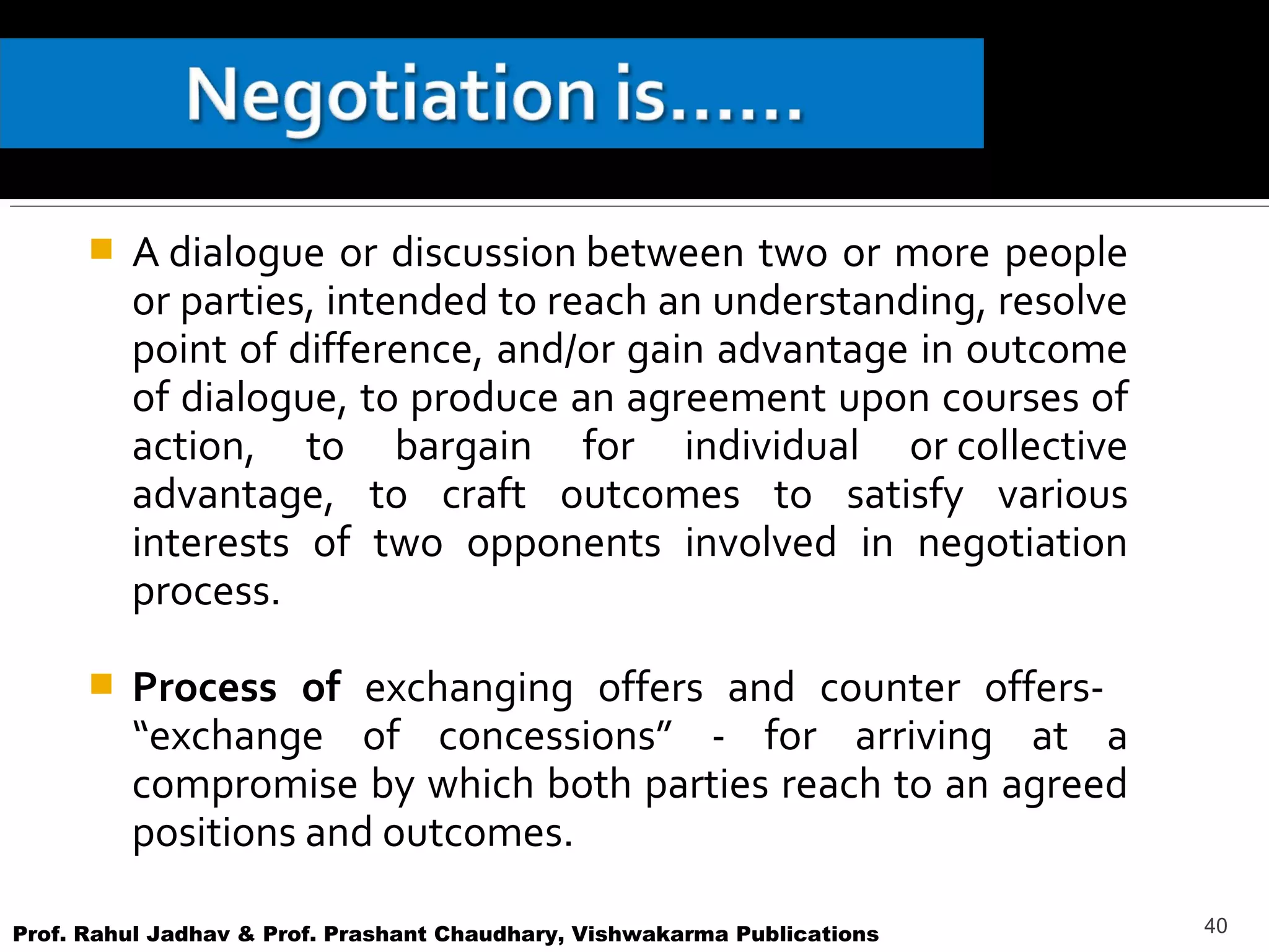 Selling & negotiation skills | PPT