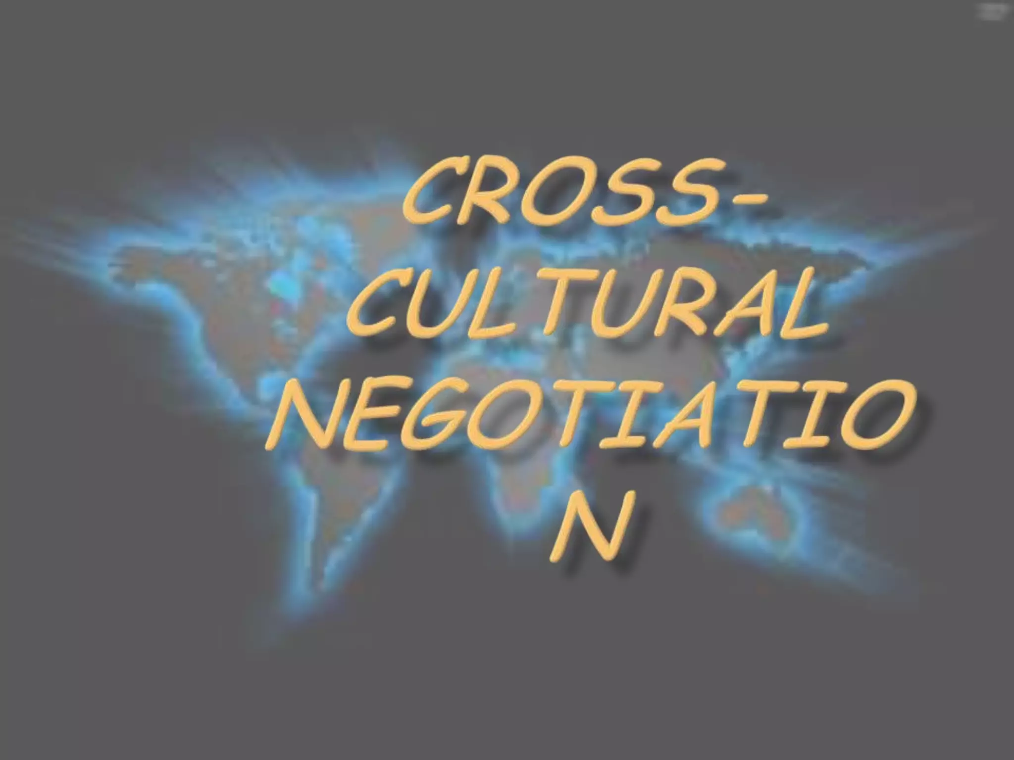 cross culture negotiation | PPTX