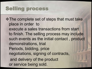 Selling process. | PPT
