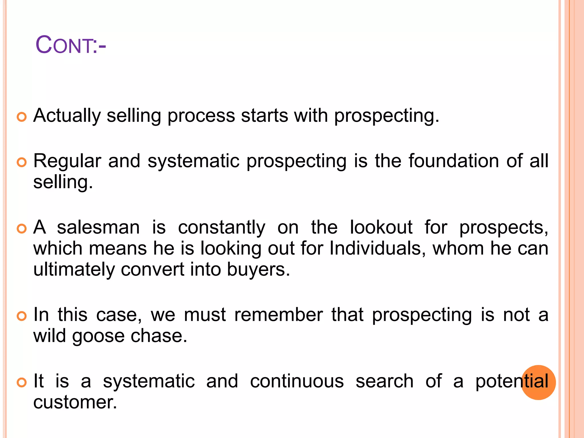 Selling process | PPTX