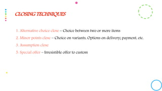 Selling process ppt by varsha | PPTX