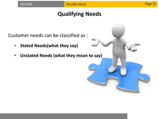 Selling skills | PPTX