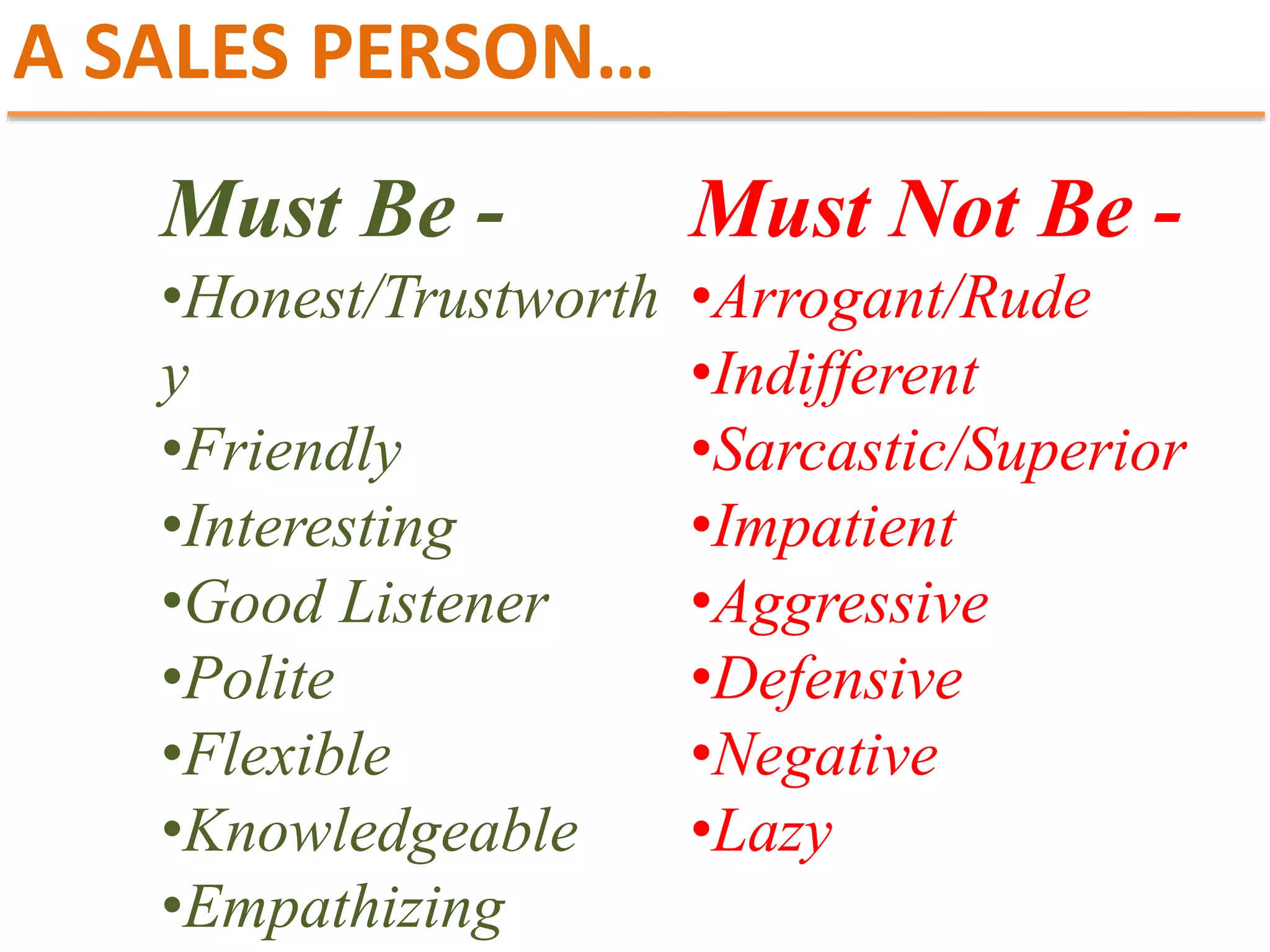 Effective Selling skills | PPTX