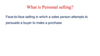 Personal selling (Selling skills) | PDF