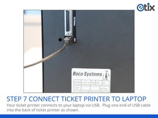 How To Set Up Your Etix Selling Station | PDF