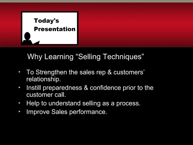 Selling Techniques | PPT | Sales | Business