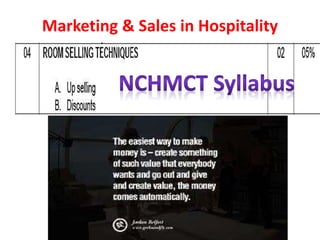 Selling techniques in Hotels & Hospitality Industry | PPTX