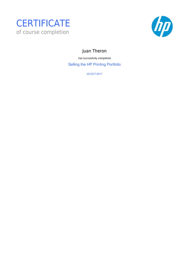 Selling the HP printing portfolio | PDF