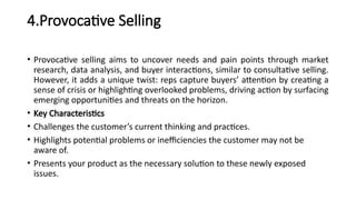 Selling types, its characteristics and benefits | PPTX