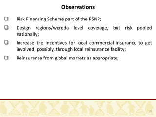 Selling weather index insurance to farmers in ethiopia lessons learned ...