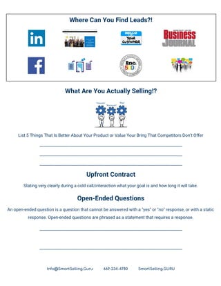 Selling worksheet final | PDF