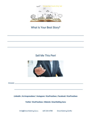 Selling worksheet final | PDF