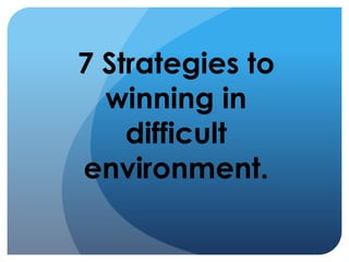 Sellling in difficult environment | PDF