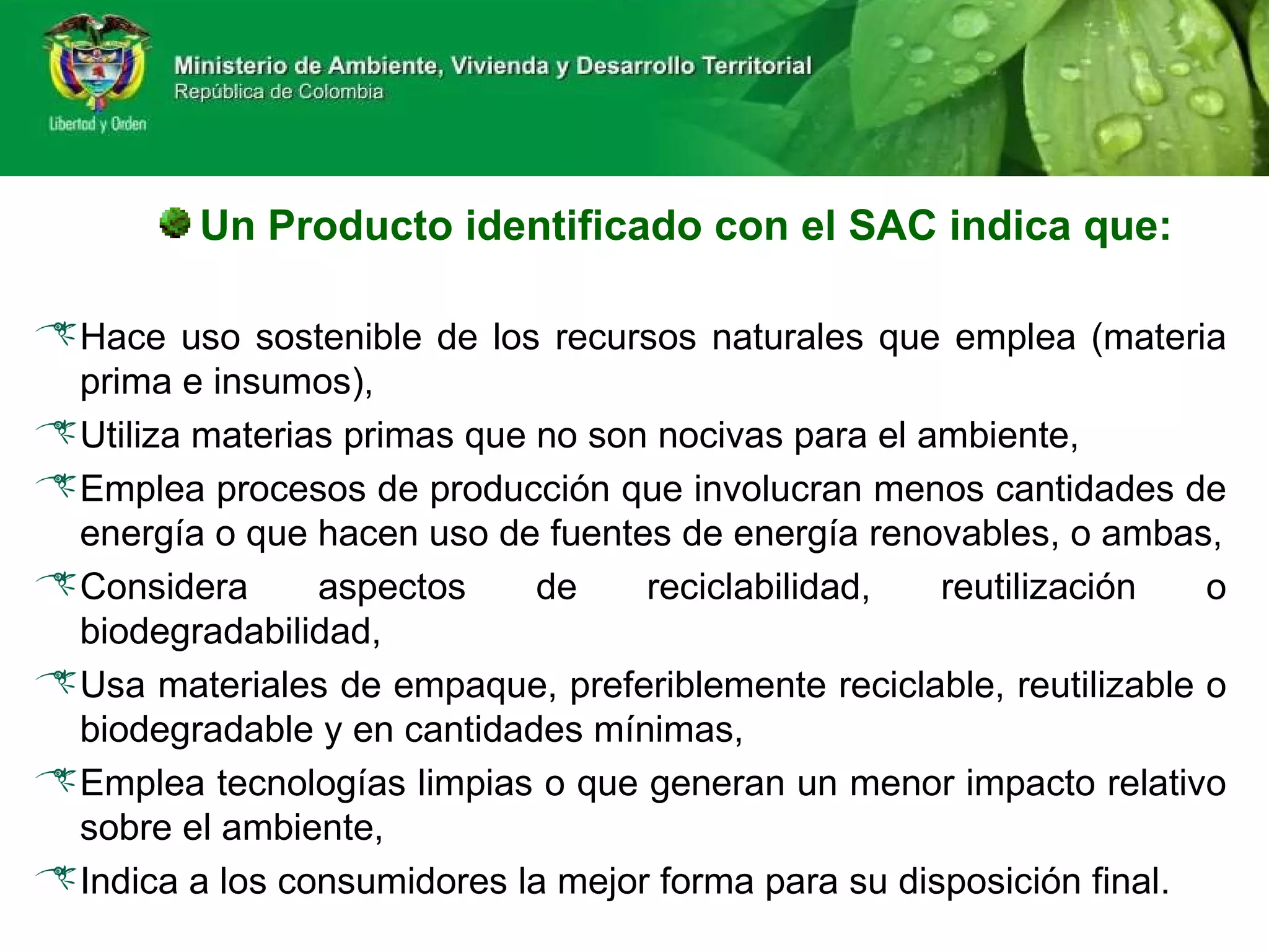 Sello ambiental colombiano proexport | PPT