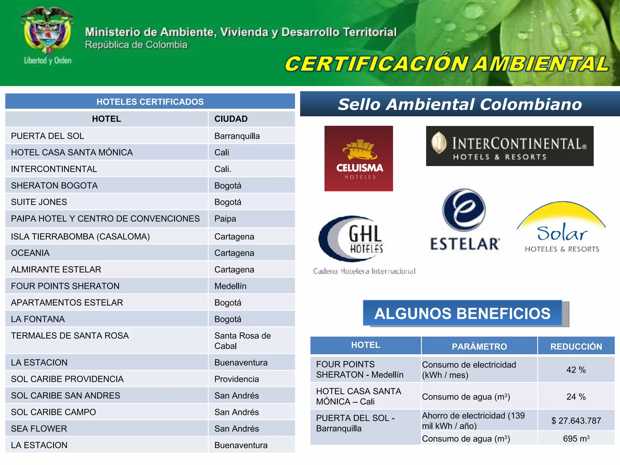 Sello ambiental colombiano proexport | PPT