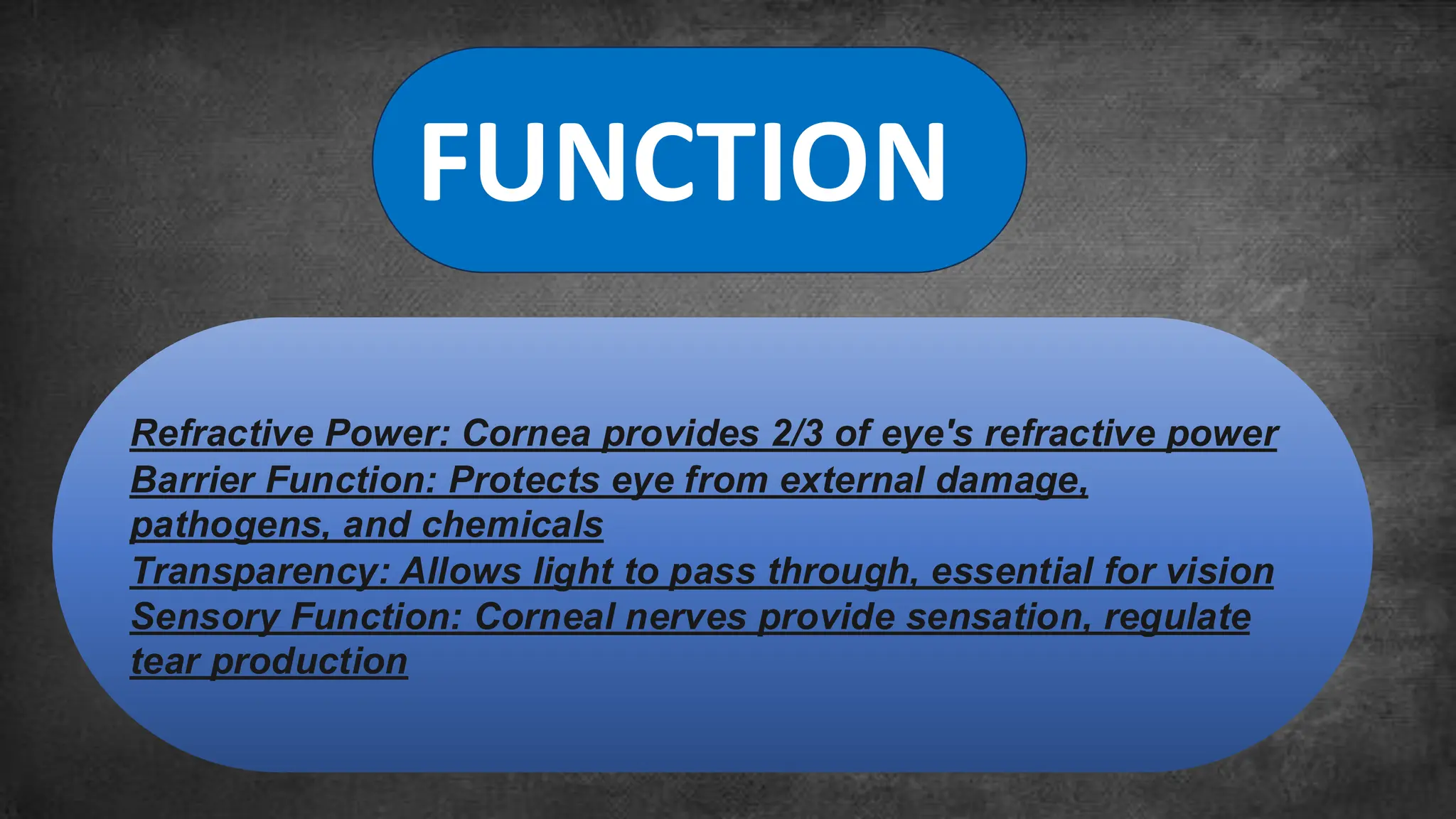 Corneal anatomy powerpoint presentation. | PDF