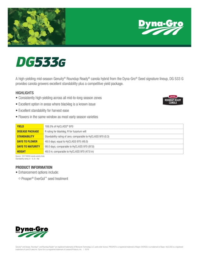 Sell sheets dynagro | PDF