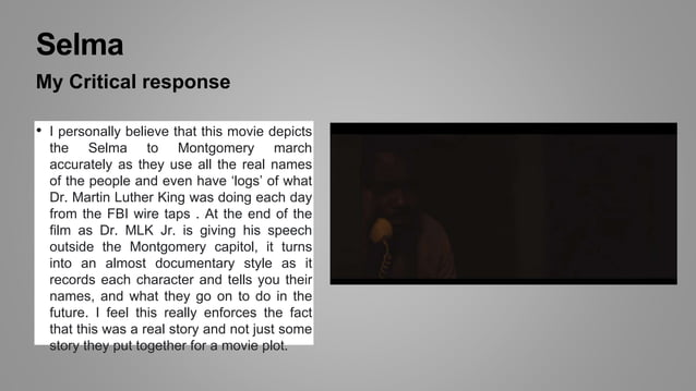 Selma review | PPT