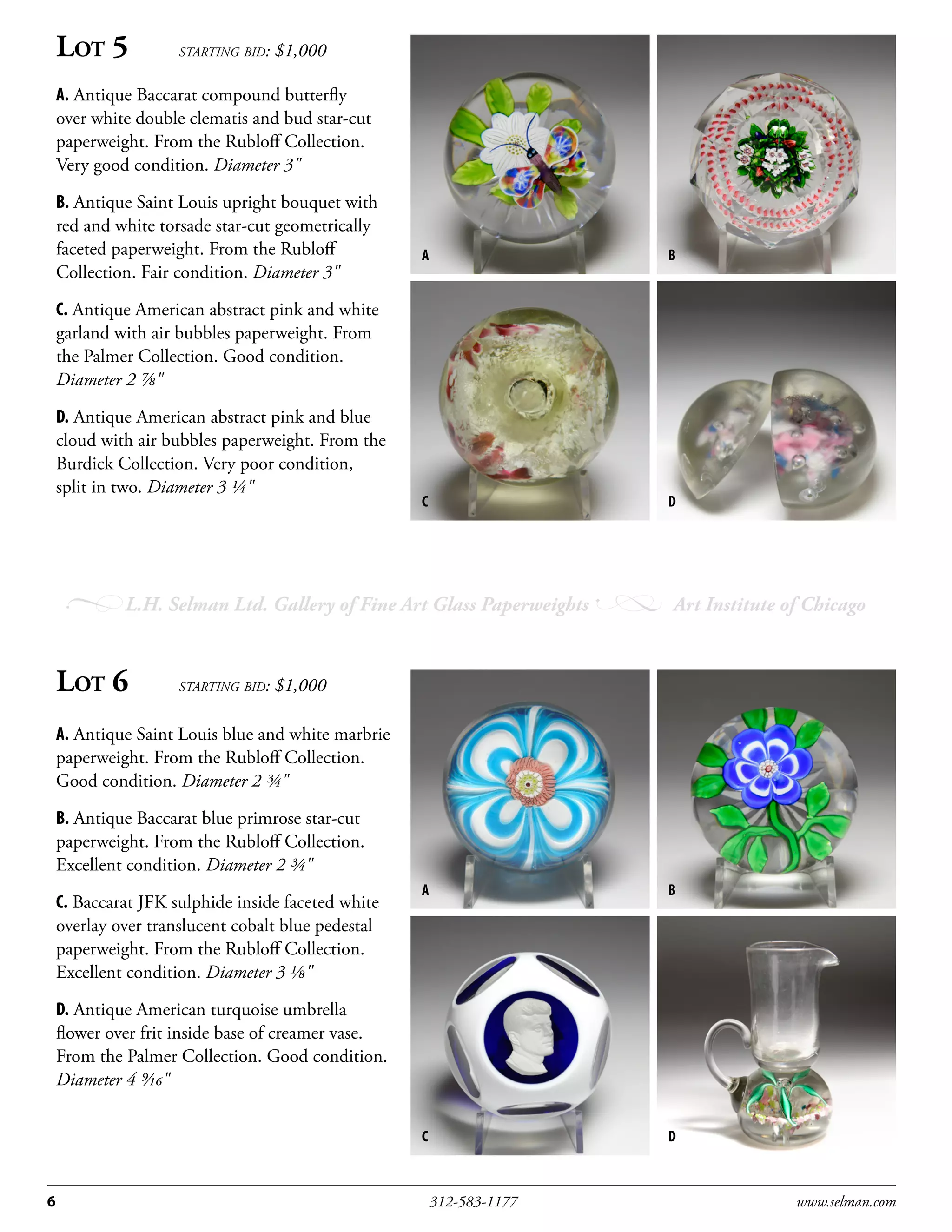 Auction Of Glass Paperweights | PDF