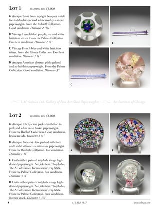 Auction Of Glass Paperweights | PDF