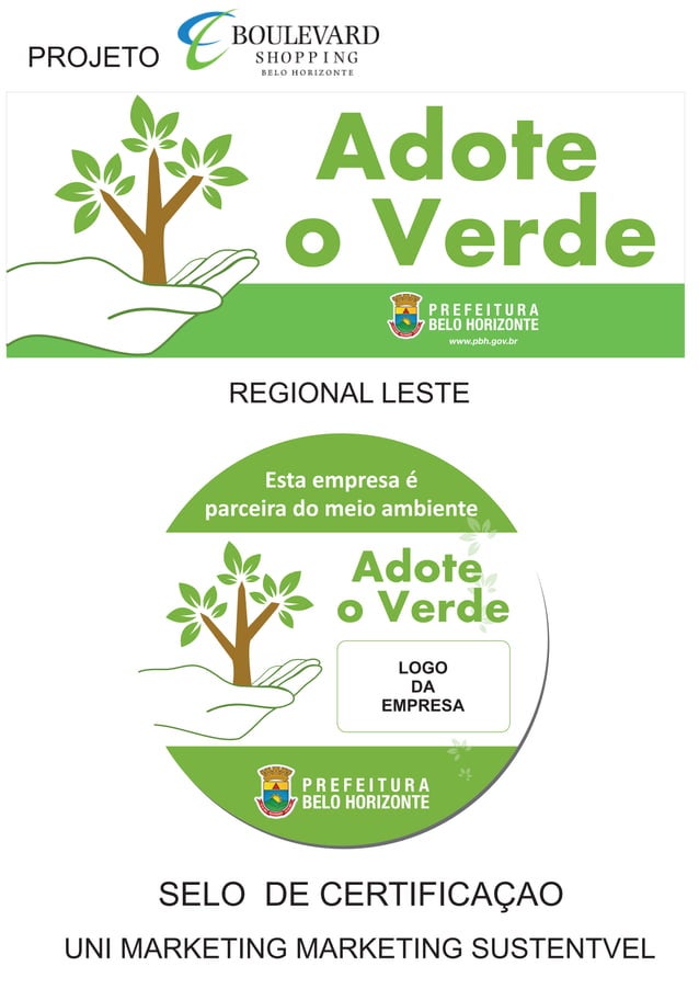 Selo de certificaçao adote o verde | PDF