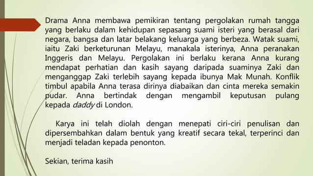 SELOKA ADAPTASI DRAMA ANNA | PPTX