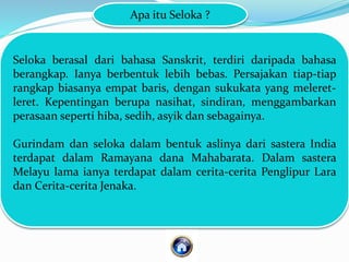 Seloka si luncai | PPTX