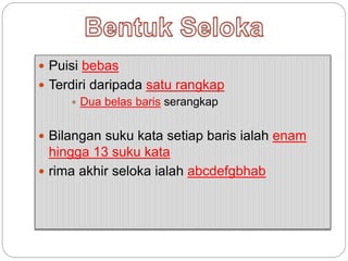 Seloka si luncai | PPTX