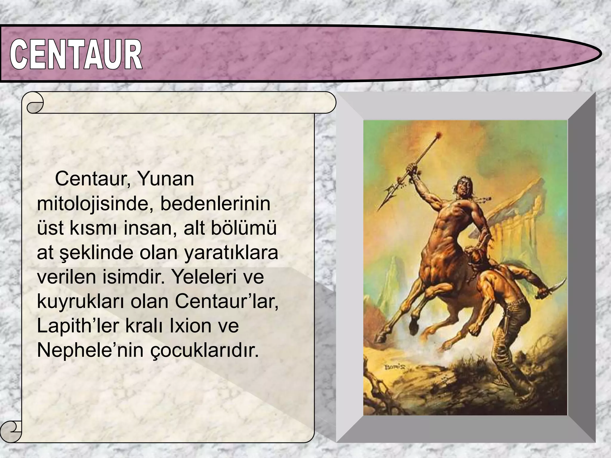 mitoloji ve mitolojik canlılar | PPTX