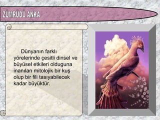 mitoloji ve mitolojik canlılar | PPTX