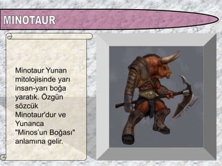 mitoloji ve mitolojik canlılar | PPTX