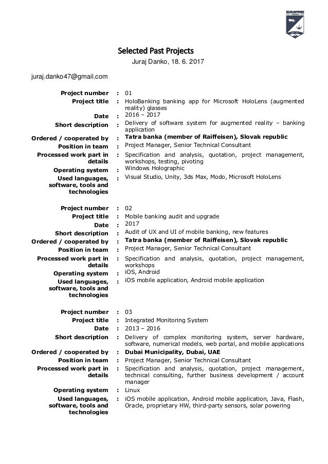 Selected Past Projects