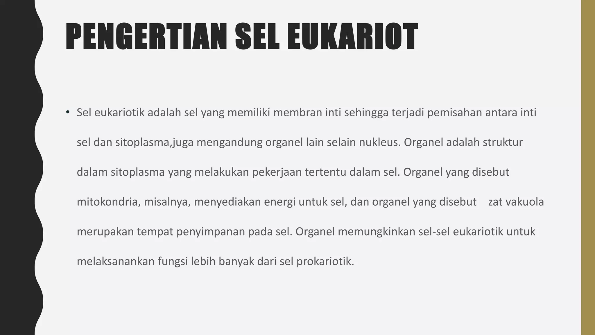 SEL PROKARIOT dan EUKARIOT Kelompok 6 (1B) | PDF