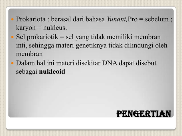 Sel prokariotik | PPTX