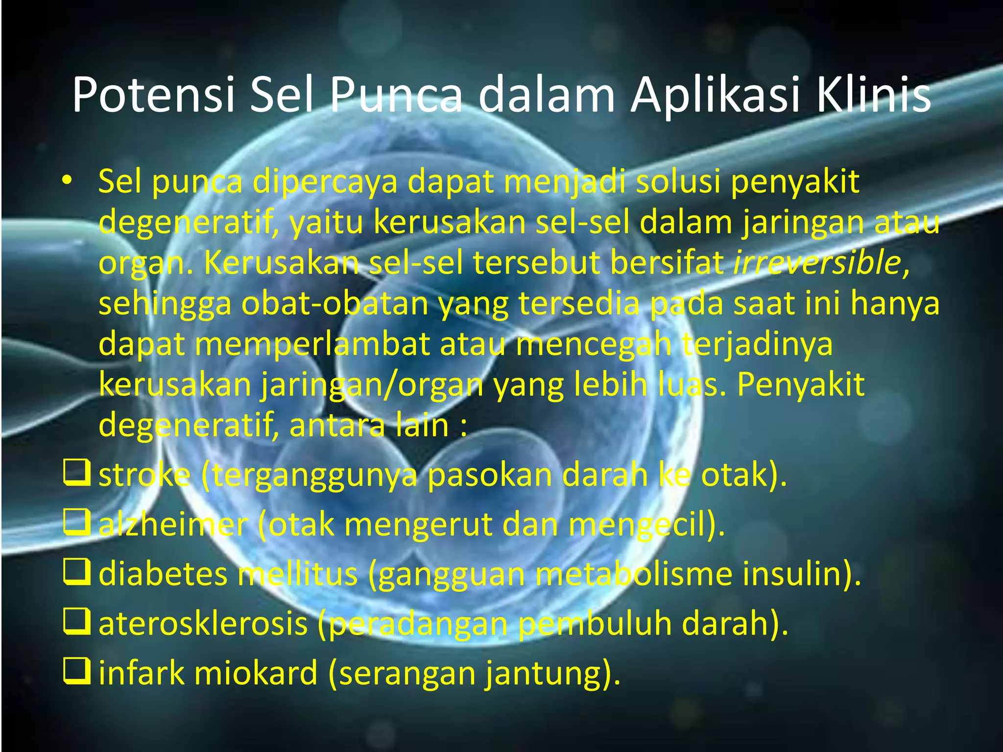 Sel punca (stem cell) | PPTX