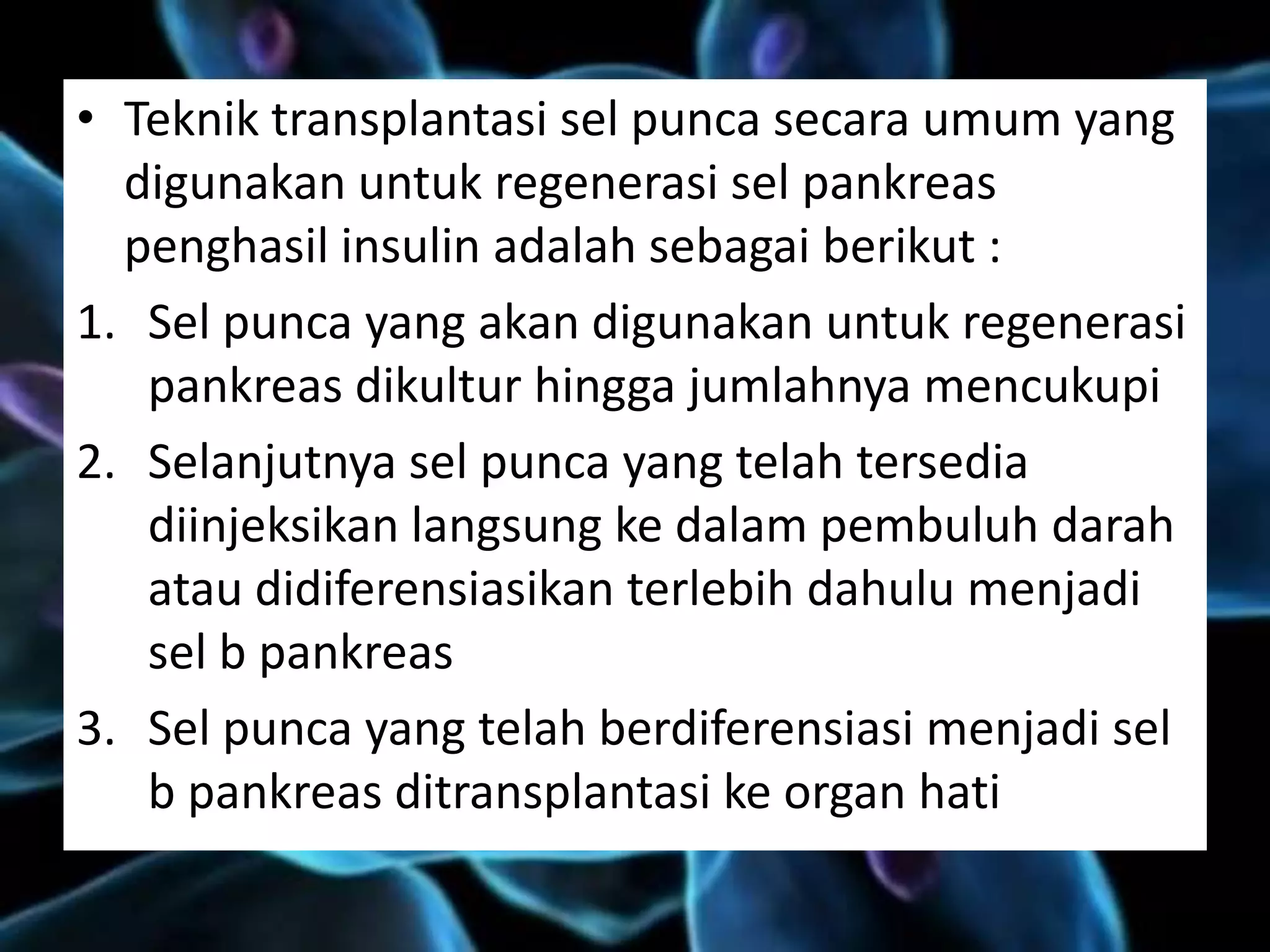 Sel punca (stem cell) | PPTX