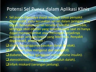 Sel punca (stem cell) | PPTX